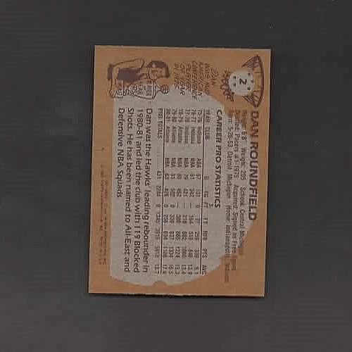 1981 Topps Basketball #2 DAN ROUNDFIELD Atlanta Hawks | eBay