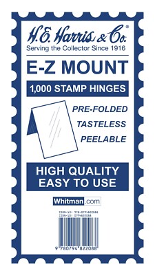 H.E. Harris E-Z MOUNT 1,000 Pack Postage STAMP HINGES Brand NEW! | eBay