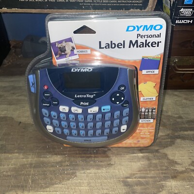Brand new!! Dymo LetraTag LT-100T Label Thermal Printer Black White | eBay