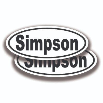 SIMPSON NAME DECALs 2 Stickers Bogo Car Truck Bumper Window | eBay