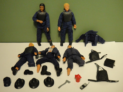 VINTAGE 1975 LJN ROOKIES EMERGENCY SWAT 8" INCH LOT OF 5 FIGURES Mego ...