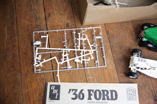 1973 AMT '36 Ford Coupe Roadster Model Car Kit built junkyard box No ...