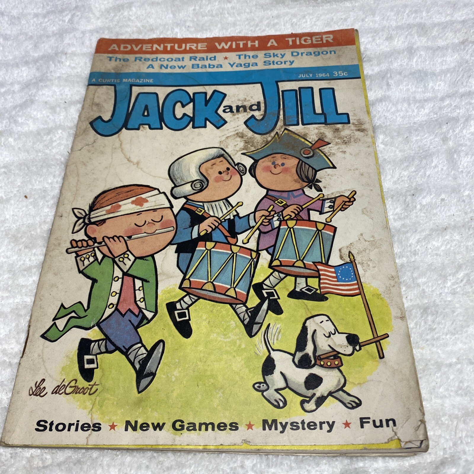 1964 Jack & Jill Magazine July Patriotic Barbie Ad Edith Osborn Corbett ...