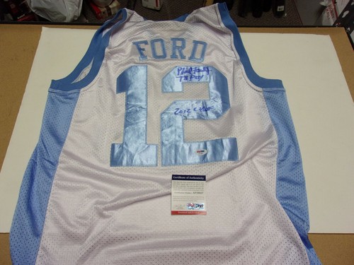 PHIL FORD NORTH CAROLINA TARHEELS,78 POY,2012 C-HOF PSA/HOLO SIGNED ...