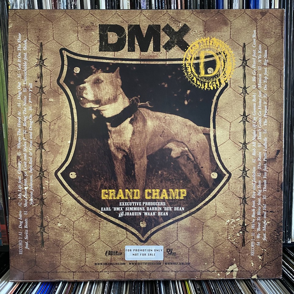 DMX - GRAND CHAMP (VINYL 2LP) 2003!!! RARE!!! SWIZZ BEATZ + 50 CENT ...