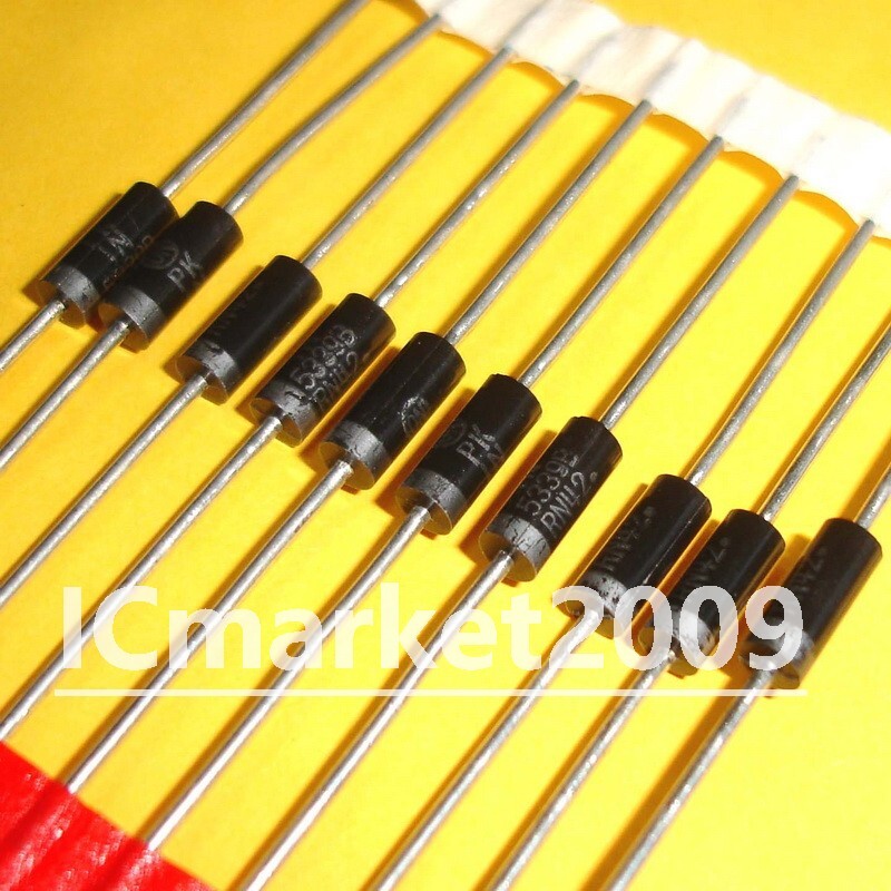 50 PCS 1N5339BRLG 1N5339B 1N5339 5.6 V 5.0 Watt Zener Voltage ...