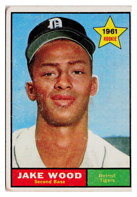 Jake Wood RC- 1961 Topps #514 -Hi #- Detroit Tigers Rookie -VG | eBay