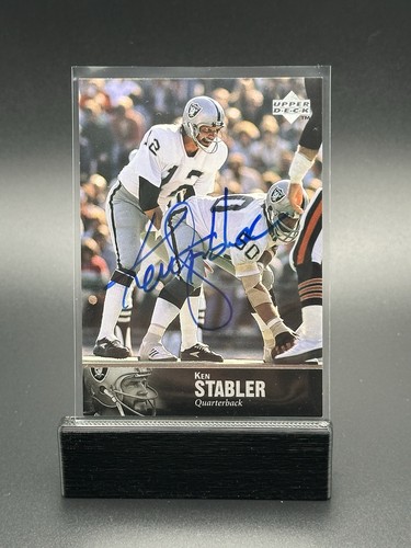 1997 Upper Deck NFL Legends - Autographs Ken Stabler #AL-166 (AU) | eBay