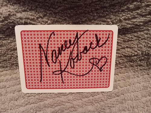 NANCY KOVACK HAND SIGNED PLAYING CARD | eBay