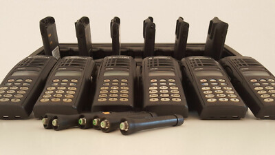 6 x Motorola GP680 UHF 403 – 470 Mhz Handfunkgerät ( Bündelfunk ...