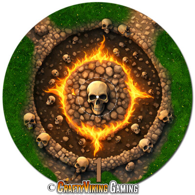 Objective Markers 7.57" GRASSLAND For Warhammer 40K Age of Sigmar ...