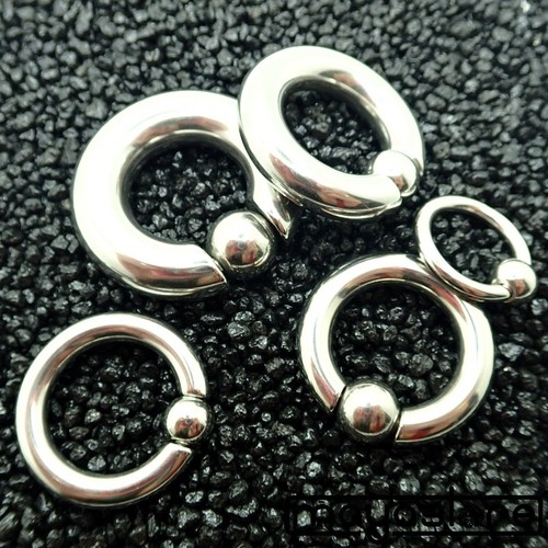 2MM-10MM BCR PIERCING RING GEBOGEN PRINZ ALBERT HELIX INTIM EDELSTAHL ...