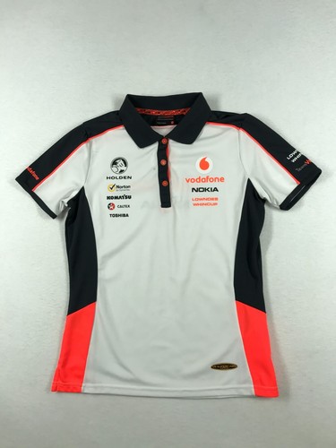 Team Vodafone Womens Polo Shirt Adult Womens Short Sleeve Multicoloured ...