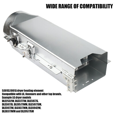 5301EL1001J 5301EL1001A For LG Dryer Heating Element Assembly ...