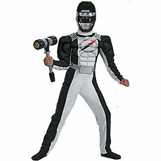 Power Ranger Overdrive Black Ranger Muscle Chest Costume | eBay