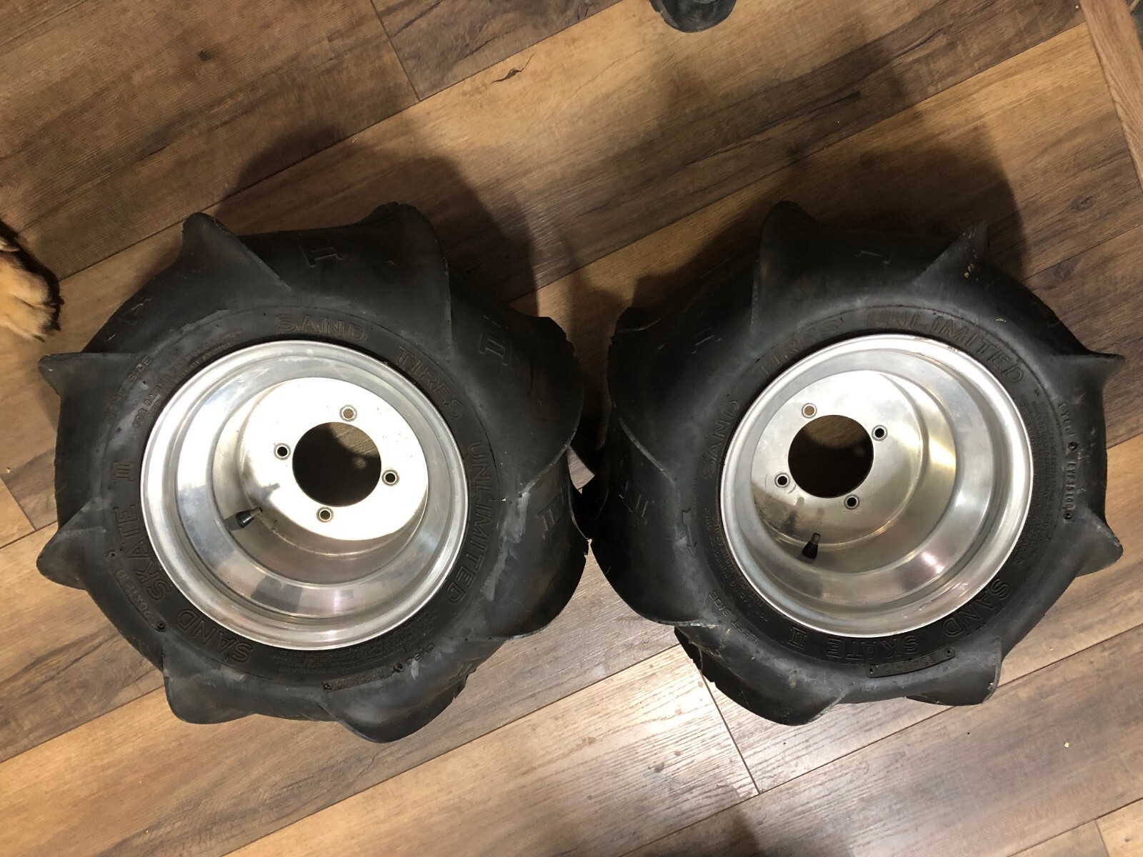 Sand Skate 2 Dune Paddle Tires With Aluminum Rims At 20x11x10,pre-owned ...