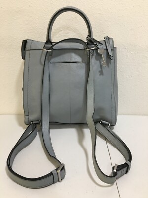 Fossil Parker Convertible Small Backpack Blue Leather And Top Handle ...