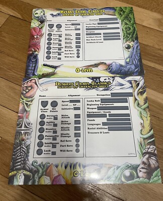 Dungeon Crawl Classics Mutant Crawl Classic 0-Level Scratch off ...