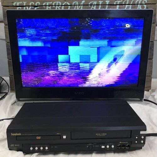 SYMPHONIC WF802 DVD / VCR VHS Combo Unit For Parts Black As Is | eBay