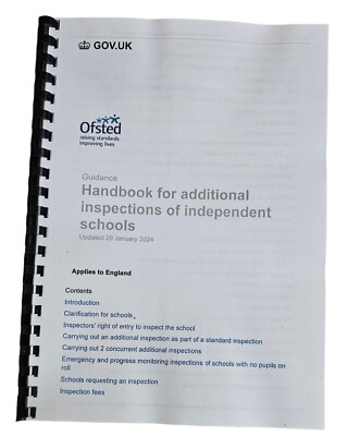 Ofsted Handbook for additional inspections of independent schools ...
