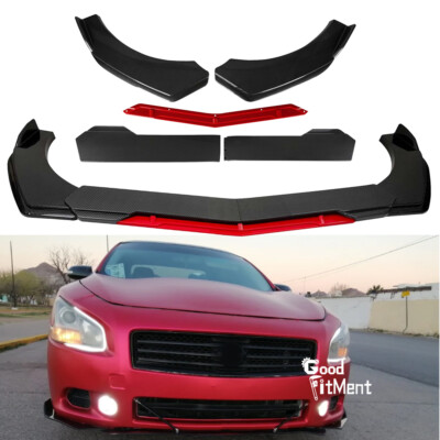 For Nissan Maxima 2000-20 Front Bumper Lip Spoiler Splitter Body Kits ...