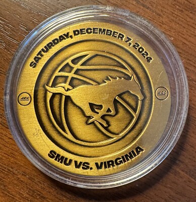 SMU Mustangs ACC Inaugural Basketball Game vs Virginia Commemorative ...