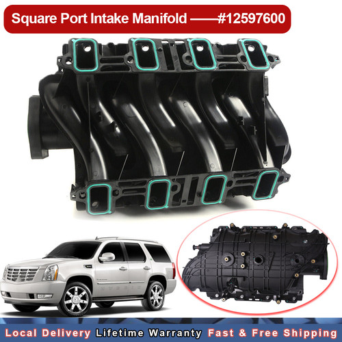 Square Port Intake Manifold For 99-06 GM Truck 4.8L 5.3L 6.0L LS Engine ...