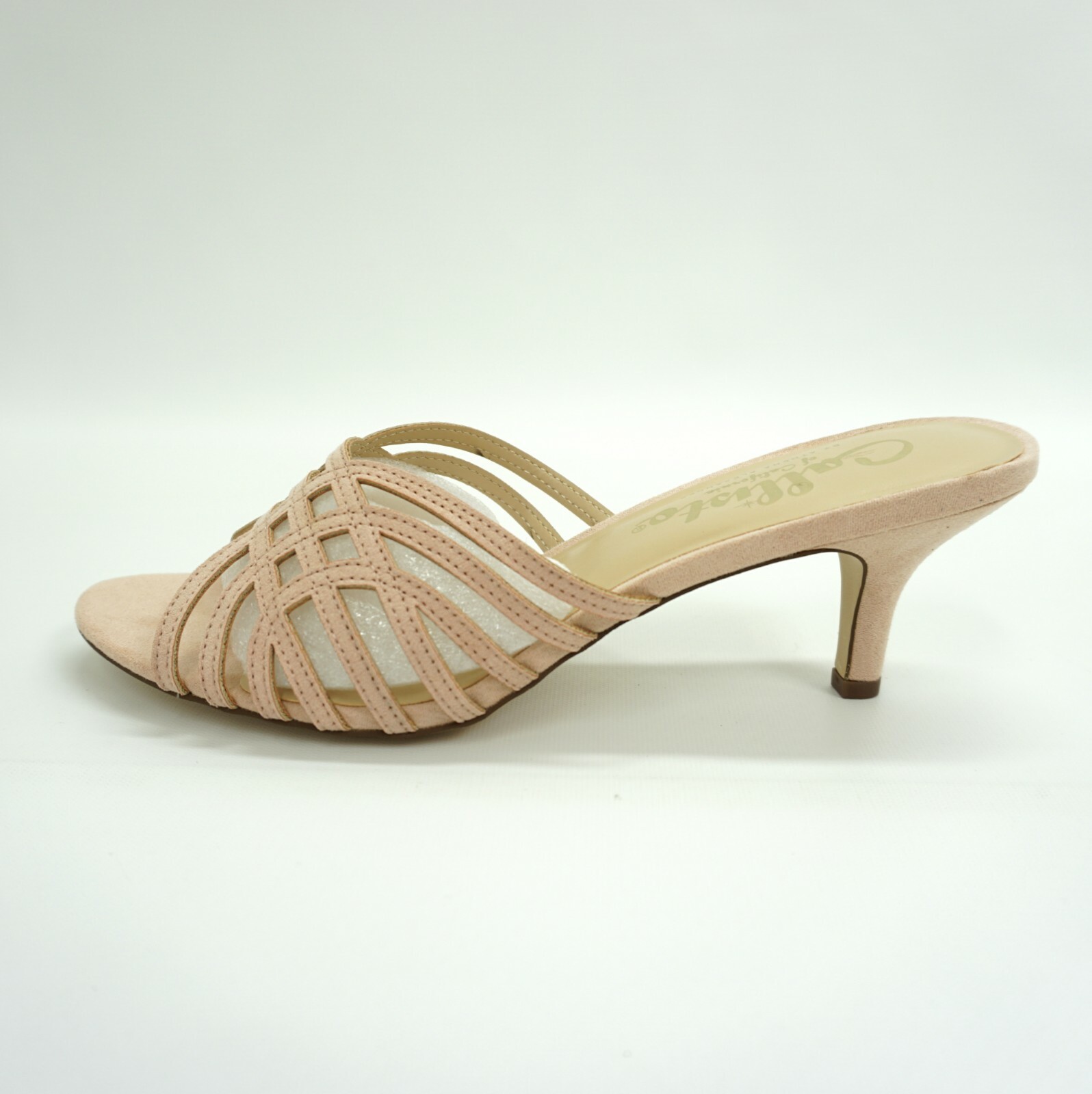 Callisto of California Womens Shoe Roza High Heel Slide Sandals Blush ...