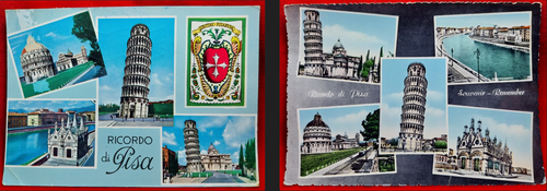 2 Postcards Souvenir Of Pisa 1961 - 1957 ( C 25 ) | eBay
