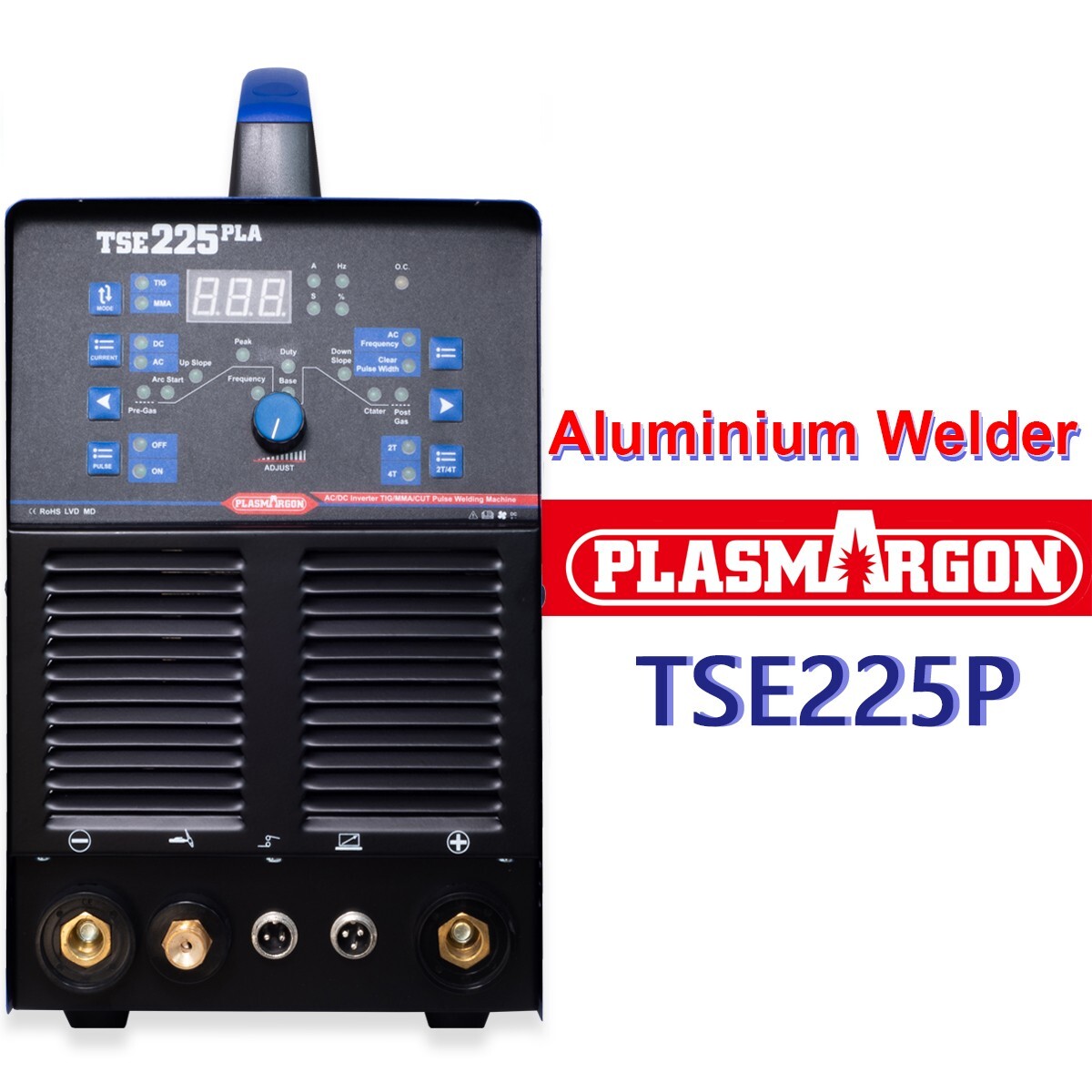 TIG WIG Schweißgerät AC DC Schweißen Aluminium 225Amp 230V Pulse TIG ...