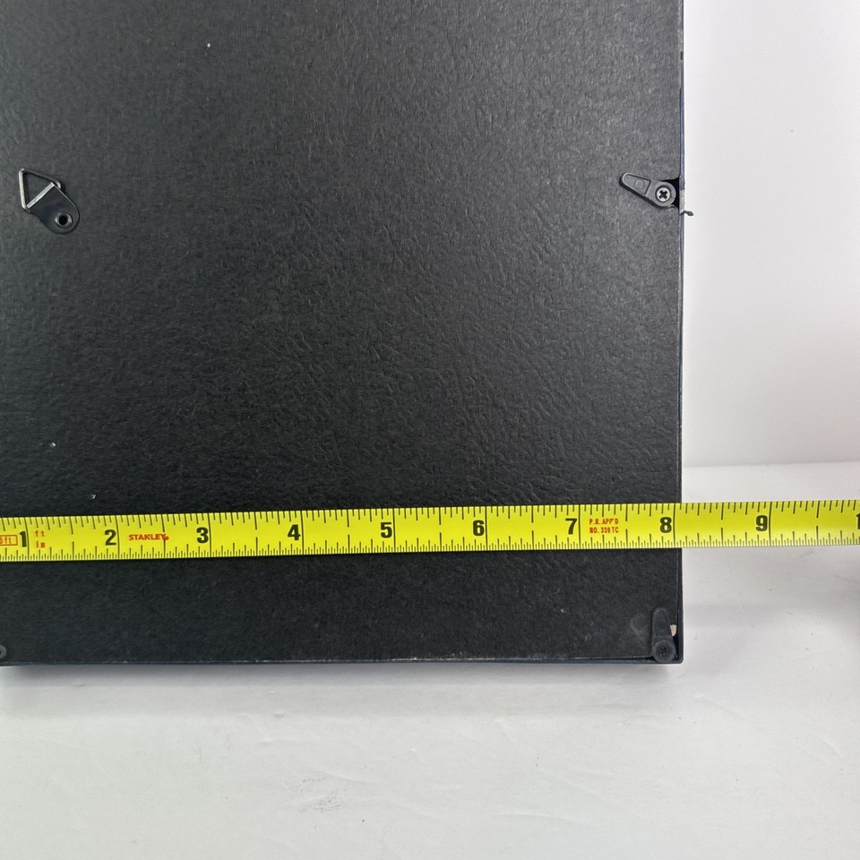 Rustic Punch Tin Cross Embossed Blue Frame Picture Wall Art 8" x 9.5 ...