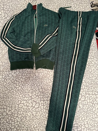 Lacoste tracksuit set monogram sz 3/small | eBay