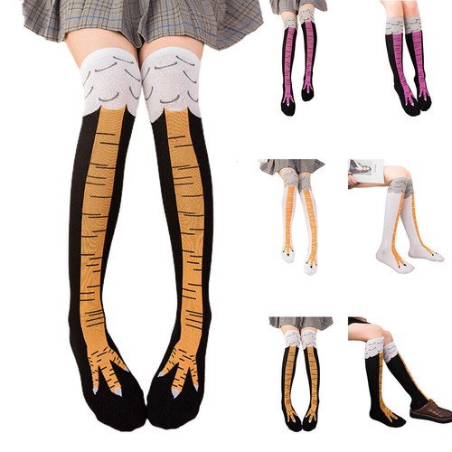 Womens Chicken Foot Socks Leg/Knee Socks 3D Chicken Socks Performance ...
