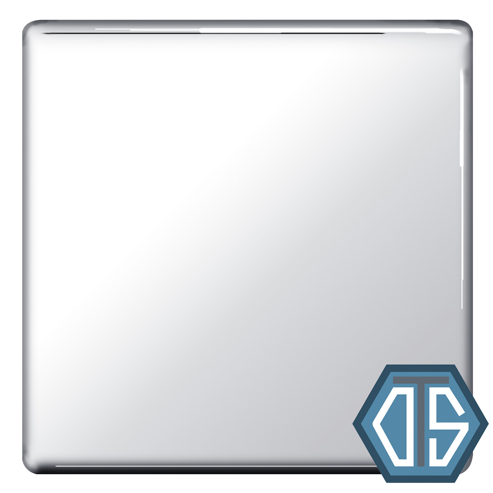 BG FPC94 Polished Chrome Single 1 Gang Blank Plate Cover Screwless ...