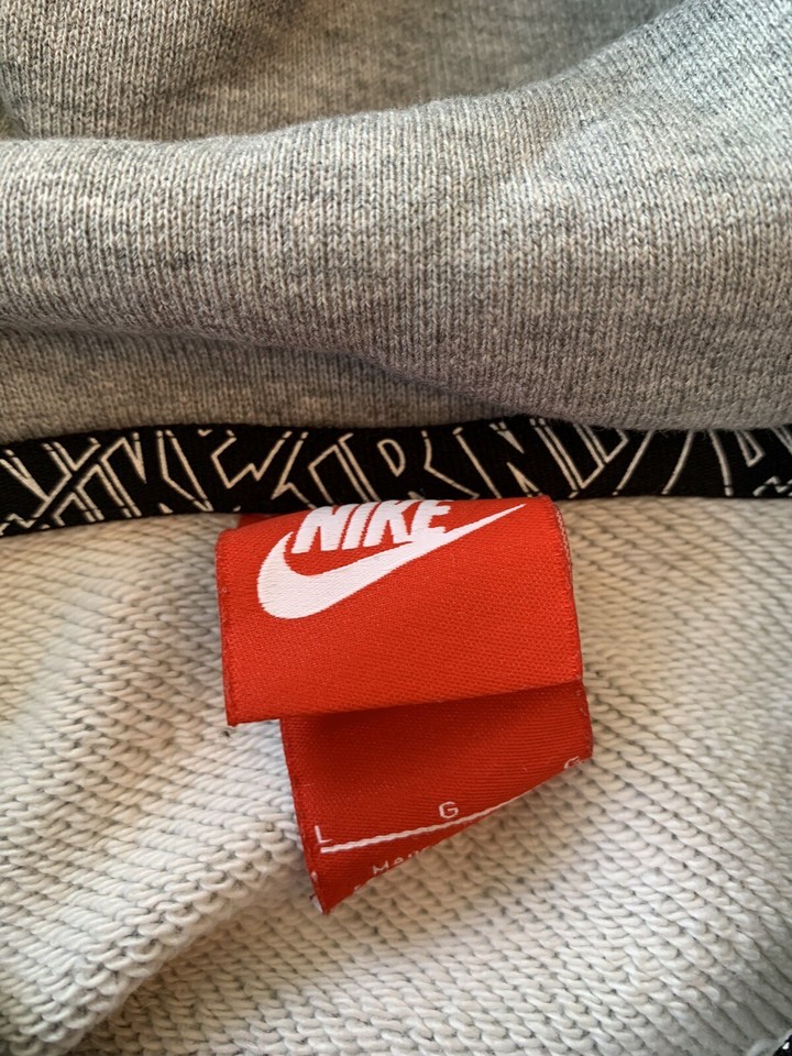 Nike Air Full Zip Hoodie Size L Gray | eBay UK