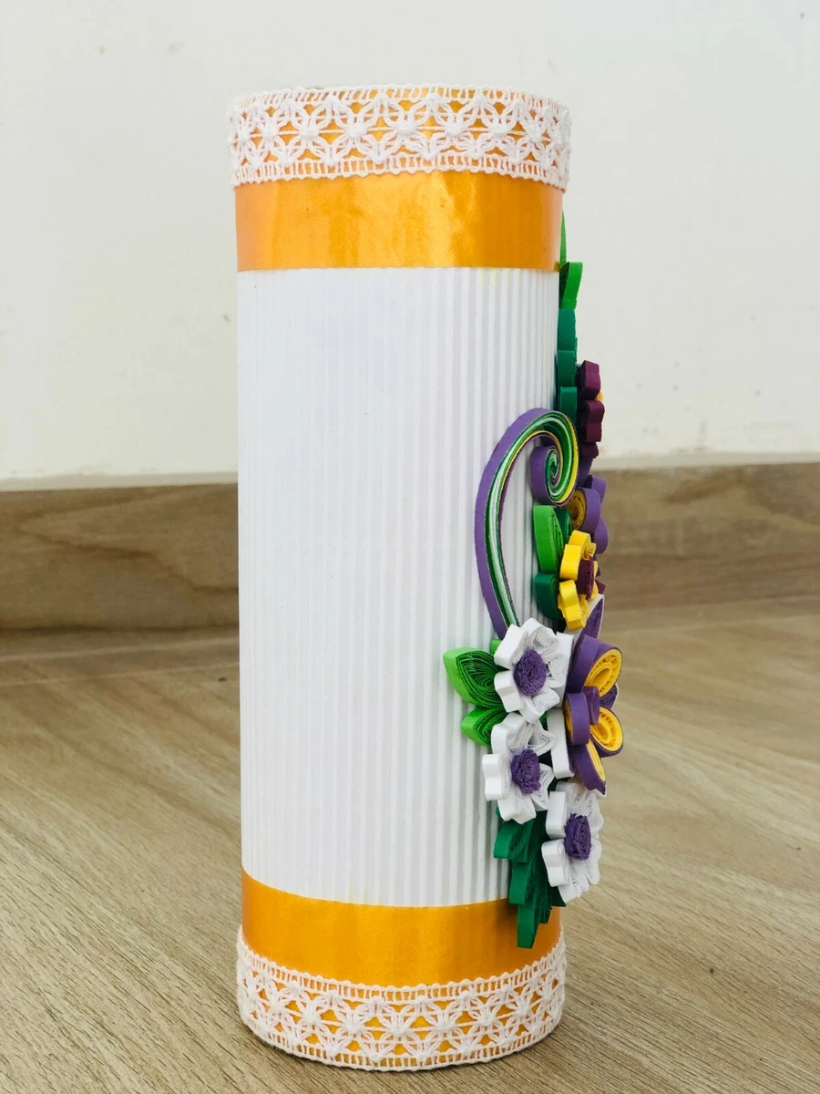 How To Make Paper Flower Vase At Home | Best Flower Site