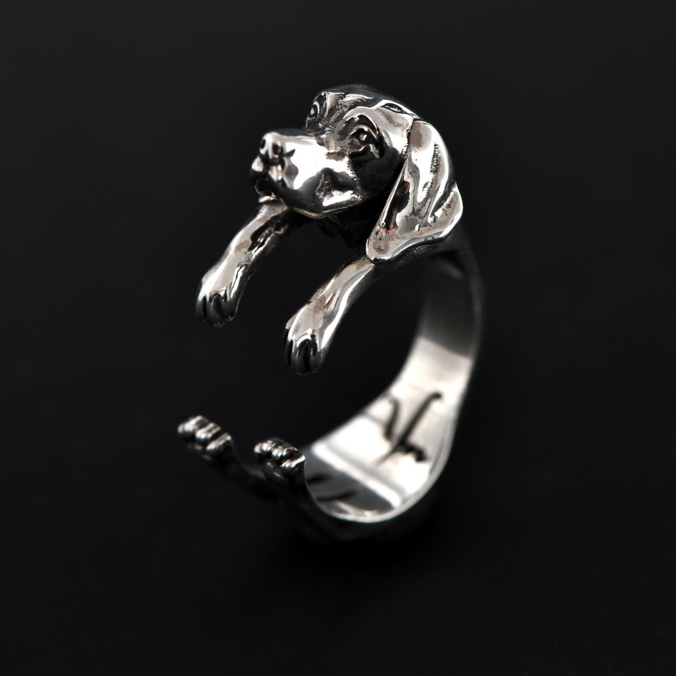 German Shorthaired Pointer Dog Ring, GSP Ring, Sterling Silver Rings ...