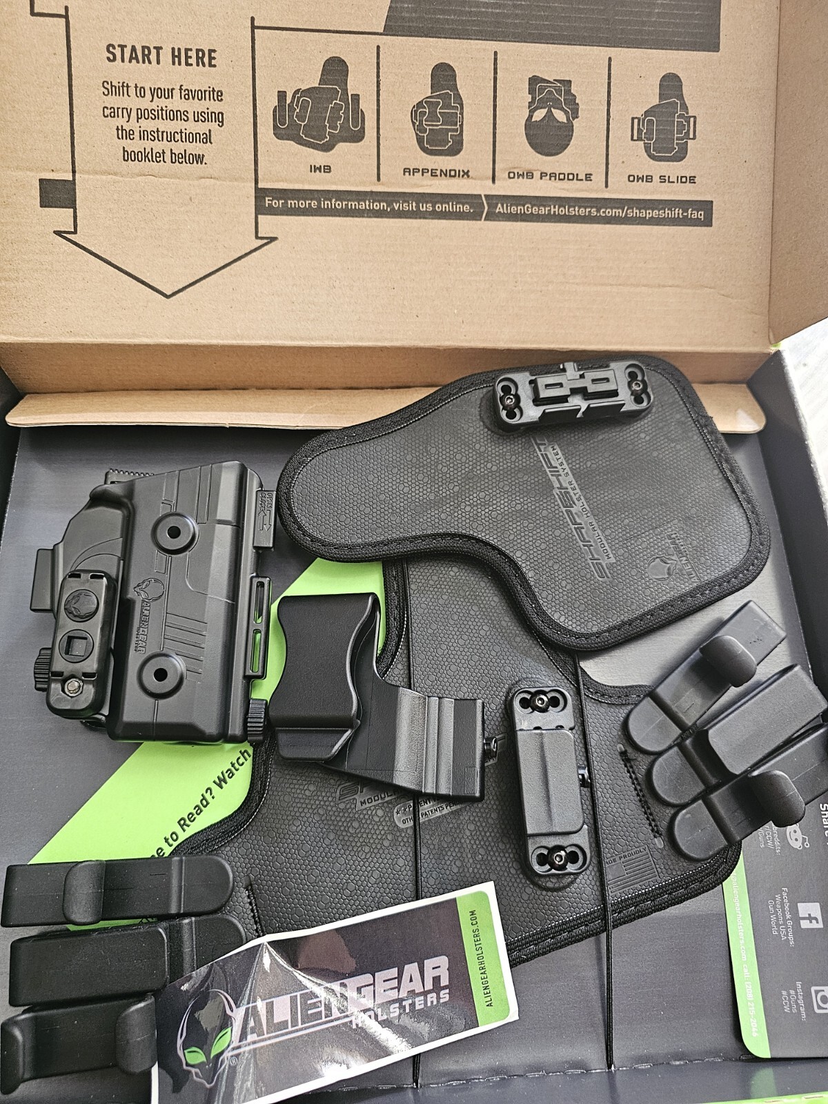 Alien Gear Holsters ShapeShift Core Carry Pack - 4 Carry Positions Sig ...