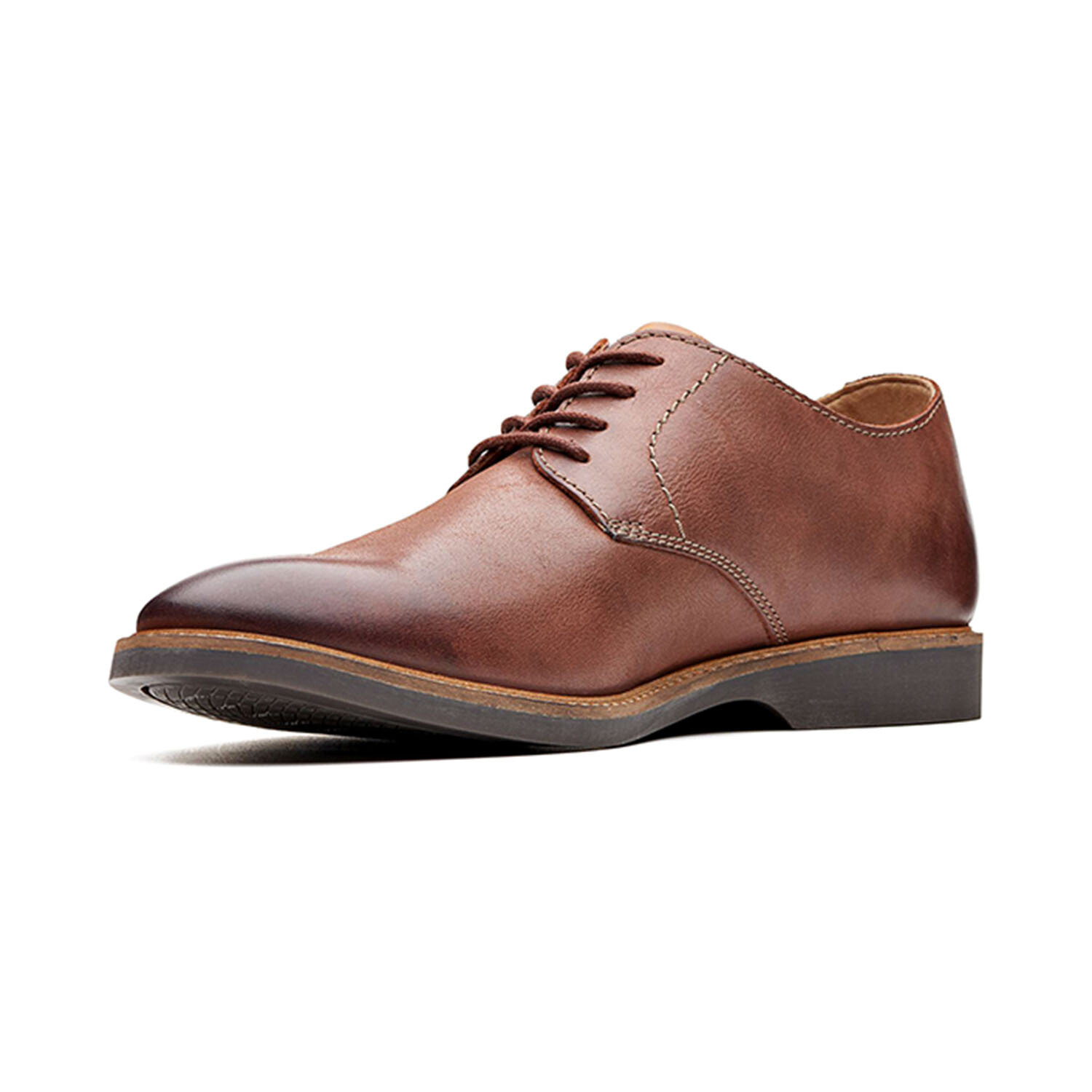 Clarks Atticus Lace Mens Oxford Shoes Mahogany Leather 26136156 | eBay