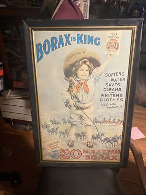 vintage rare Borax is king soap metal sign 35”HX23 1/2”W | eBay