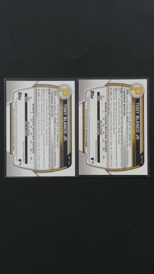 TONY BLANCO JR 1st Bowman 2023 Bowman Chrome & Base Card #BCP-134 ...