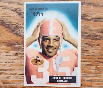 1955 BOWMAN JOHN HENRY JOHNSON FOOTBALL CARD #42 SAN FRANCISCO 49'ERS ...