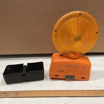 Vintage Orange Night Flasher Construction Light Barricade Signal ...