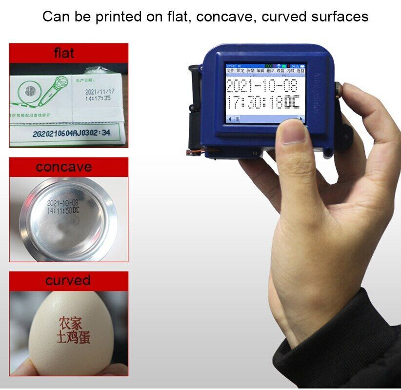 Mini Smart Inkjet Printer QR code Date Packaging Bag Bottle Cap Inkjet ...