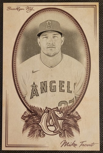 2021 Topps Allen & Ginter MIKE TROUT Oversized BOXLOADER Box Topper BLC ...