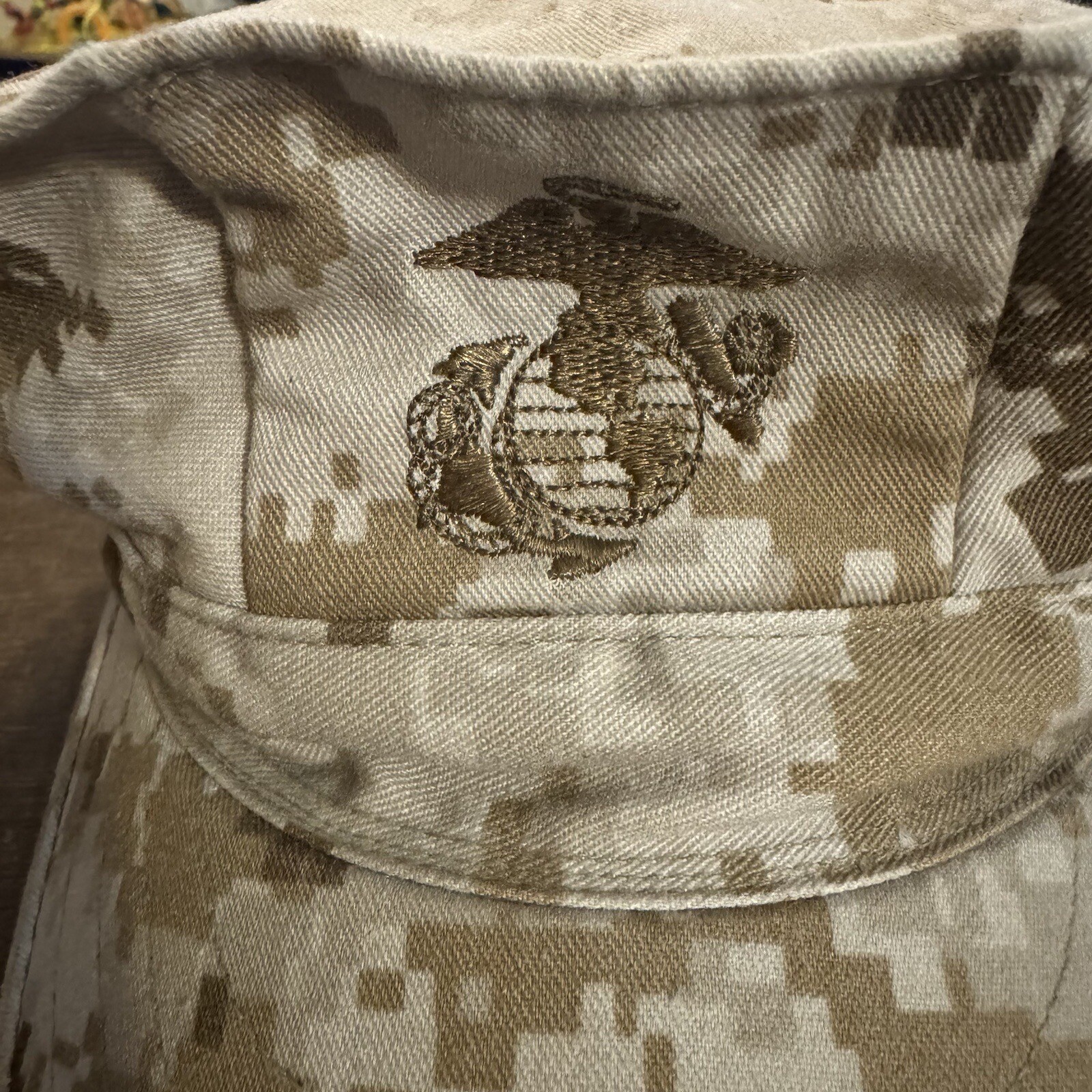 US Marine Corps USMC 8 Point Desert MARPAT Camouflage Cover Hat Cap ...