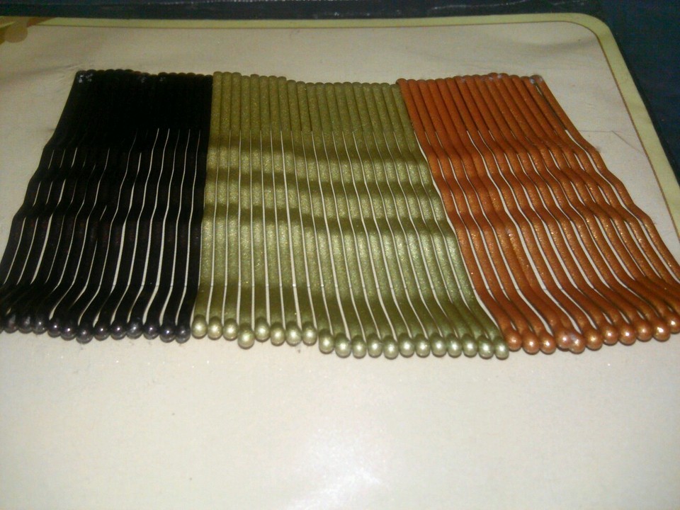 Three different colors on card 50 count bobby pins | eBay