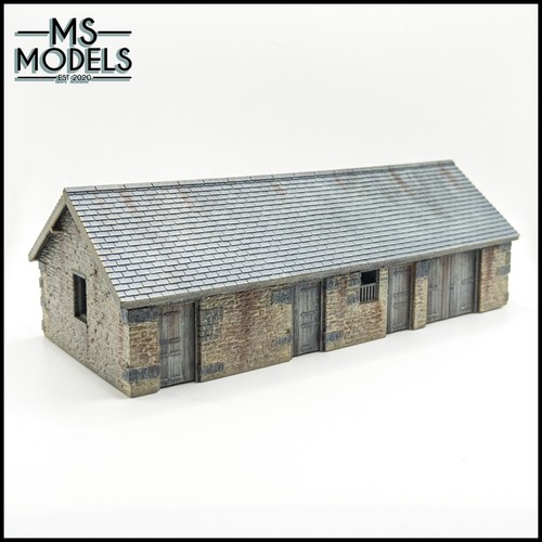 Stone Barn for N/TT/OO/O gauge scale Model Railway/Layout Dduallt based ...