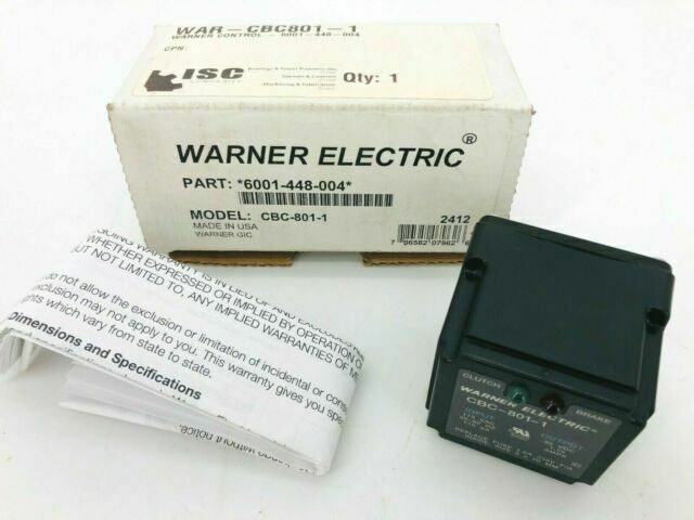 Warner Electric 6001448004 Octal Socket Power Supply for sale online | eBay