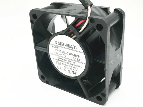 1PC NMB-MAT 2410ML-04W-B29 12V 0.16A 6025 6CM three-line double ball ...